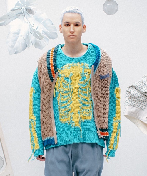 amok（アモク）の「BONE KNIT（ニット/セーター）」 - WEAR