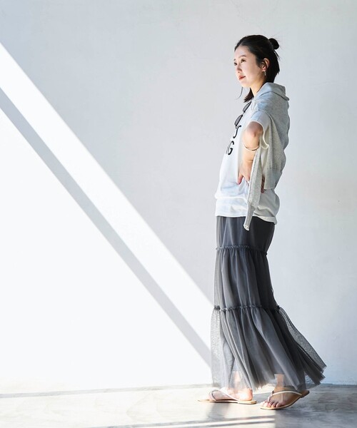 coen（コーエン）の「2WAYチュールティアードスカート（スカート）」 - WEAR