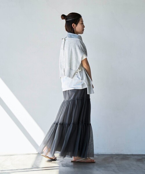 coen（コーエン）の「2WAYチュールティアードスカート（スカート）」 - WEAR