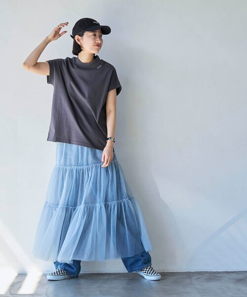 coen（コーエン）の「2WAYチュールティアードスカート（スカート）」 - WEAR
