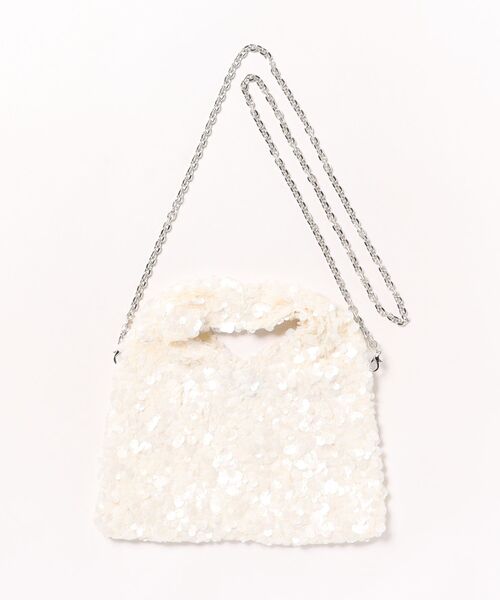 cache cache（カシュ カシュ）の「カシュカシュ cachecache / スパンコールトライアングルバッグ（ショルダーバッグ）」 - WEAR