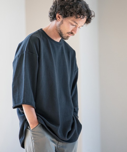 CAMBIO（カンビオ）の「msw758-USA Cotton MINI URAKE Over Size Pullover（スウェット）」 - WEAR