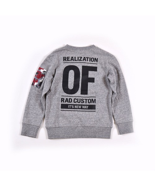 RAD CUSTOM（ラッドカスタム）の「RAD CUSTOM/柄 切り替え ロゴ トレーナー（スウェット）」 - WEAR