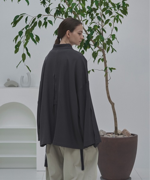 shiki tokyo（シキトウキョウ）の「Oversized Toromi Double Sleeve Shirt / オーバーサイズトロミ ...