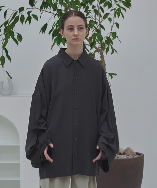 shiki tokyo（シキトウキョウ）の「Oversized Toromi Double Sleeve Shirt / オーバーサイズトロミ ...
