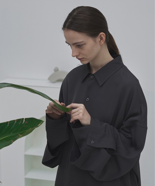 shiki tokyo（シキトウキョウ）の「Oversized Toromi Double Sleeve Shirt / オーバーサイズトロミ ...