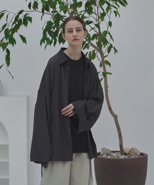 shiki tokyo（シキトウキョウ）の「Oversized Toromi Double Sleeve Shirt / オーバーサイズトロミ ...