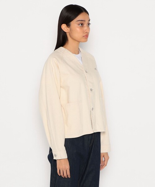 DANTON（ダントン）の「WOMEN'S COTTON TWILL COLLARLESS SHORT JACKET（ノーカラージャケット）」 - WEAR