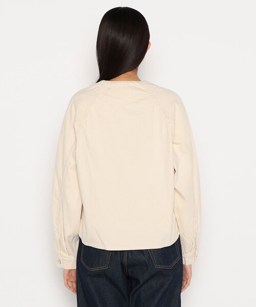 DANTON（ダントン）の「WOMEN'S COTTON TWILL COLLARLESS SHORT JACKET（ノーカラージャケット）」 - WEAR