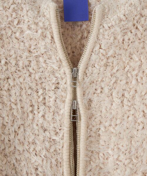 CITEN（シテン）の「＜CITEN＞モールシャギー ZIP ニットカーディガン（カーディガン/ボレロ）」 - WEAR