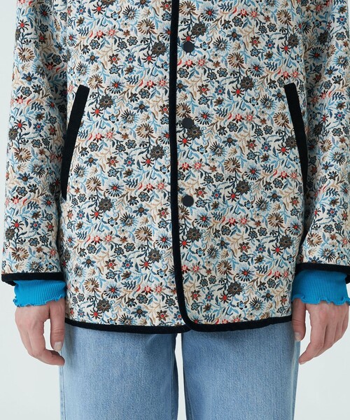 MACPHEE（マカフィー）の「フローラルゴブラン ノーカラージャケット（ブルゾン）」 - WEAR