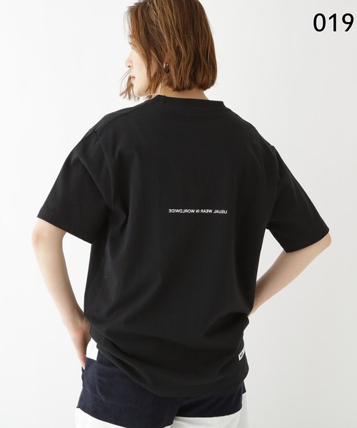 BASECONTROL（ベースコントロール）の「 反転 ロゴ プリント 半袖 Tシャツ（Tシャツ/カットソー）」 - WEAR