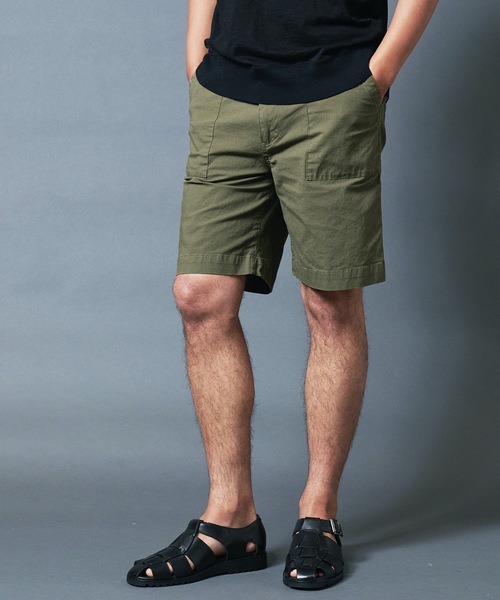 Magine（マージン）の「CTN RIPSTOP STRETCH FATIGUE SHORTS:コットン リップストップ ストレッチ ファ ...