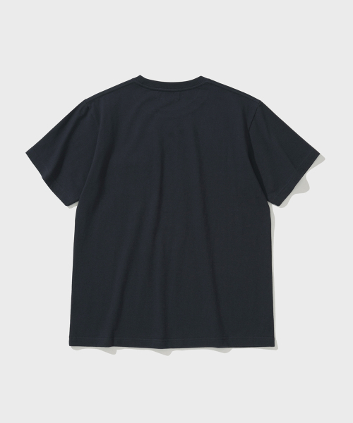SHIRTER（シャーター）の「FINE COTTON STANDARD FIT T-SHIRT (NAVY)（Tシャツ/カットソー）」 - WEAR