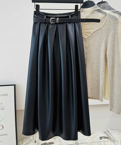 ﾀｯｸｷﾞｬｻﾞｰﾍﾞﾙﾄ付ﾌｪｲｸﾚｻﾞｰSK（スカート）｜CADBURY（キャドバリー）のファッション通販 - ZOZOTOWN