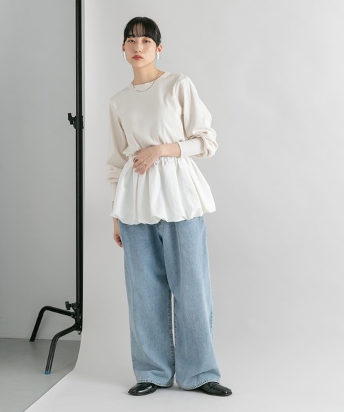 KBF（ケイビーエフ）の「バルーンパーツSETリブトップス（カーディガン/ボレロ）」 - WEAR