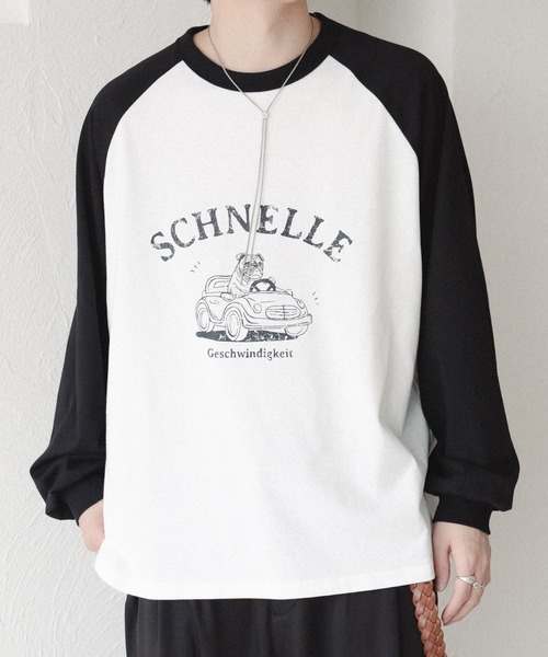 epnok（エプノック）の「アニマルロゴラグランロンTee（Tシャツ/カットソー）」 - WEAR