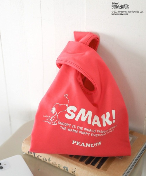 PEANUTS（ピーナッツ）の「[普段使いしやすい]【SNOOPY】TYPOスウェットトート（エコバッグ/サブバッグ）」 - WEAR