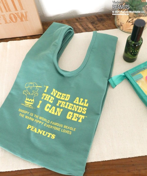 [普段使いしやすい]【SNOOPY】TYPOスウェットトート（エコバッグ/サブバッグ）｜PEANUTS（ピーナッツ）のファッション通販 ...