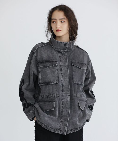 ESCAR（エスカー）の「 ESCAR デニムコード刺繍ジャケット（デニムジャケット）」 - WEAR