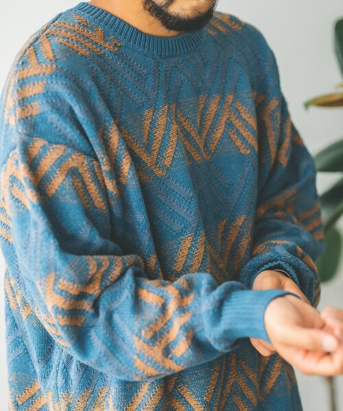 JOURNAL STANDARD（ジャーナルスタンダード）の「【GEOM PATTERN/ジオメパターン】ジャガード クルーネック ニット ...
