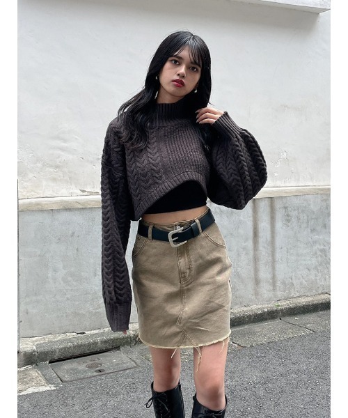 ENVYM（アンビー）の「ランダムヘムKNIT PO（ニット/セーター）」 - WEAR