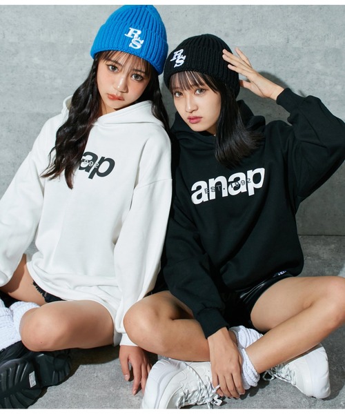 ANAP GiRL（アナップガール）の「【UNISEX対応】R+S裏起毛anapロゴフーディートップス（パーカー）」 - WEAR