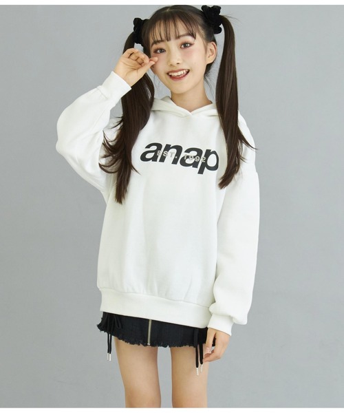 ANAP GiRL（アナップガール）の「【UNISEX対応】R+S裏起毛anapロゴフーディートップス（パーカー）」 - WEAR