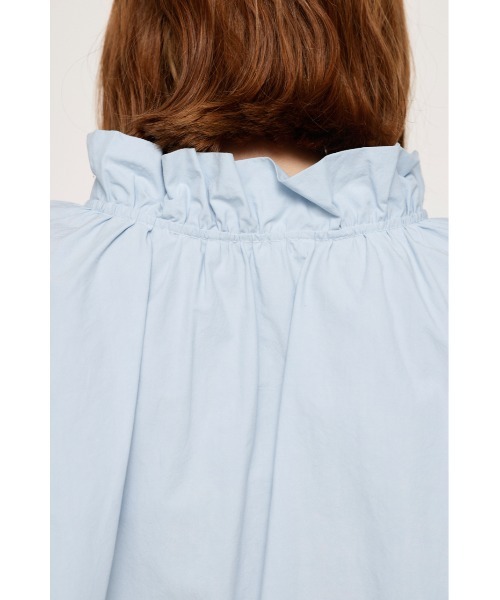 SLY（スライ）の「SKIPPER FRILL SH スキッパーシャツ フリル ビッグサイズ オーバーサイズ（シャツ/ブラウス）」 - WEAR