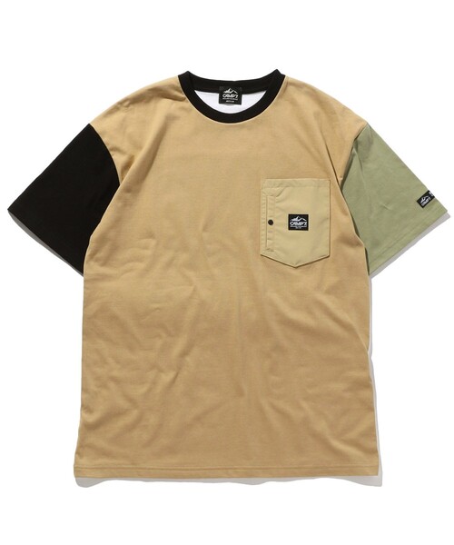 CAMP7（キャンプセブン）の「CAMP7/キャンプセブン 別注 SHORT SLEEVE T-SHIRT NYLON POCKET BACK LOGO/ショート スリーブ Tシャツ ナイロン ...
