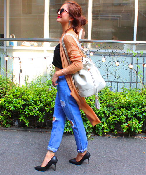 Chille anap（チルアナップ）の「ANAP/アナップ CHILLE 薄ニットロングカーディガン（カーディガン/ボレロ）」 - WEAR