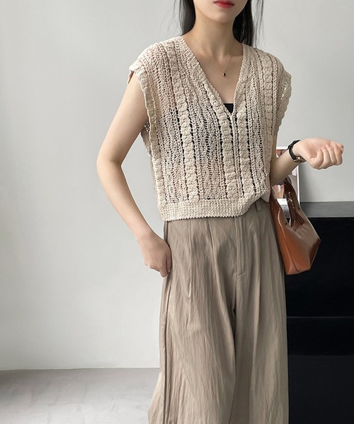 BANICO（バニコ）の「【BANICO】かぎ針編みサマーベスト（ベスト）」 - WEAR