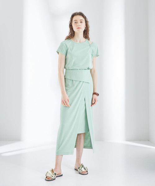 STUDIOUS（ステュディオス）の「【STUDIOUS】ムーブストレッチ スリットスカート（スカート）」 - WEAR