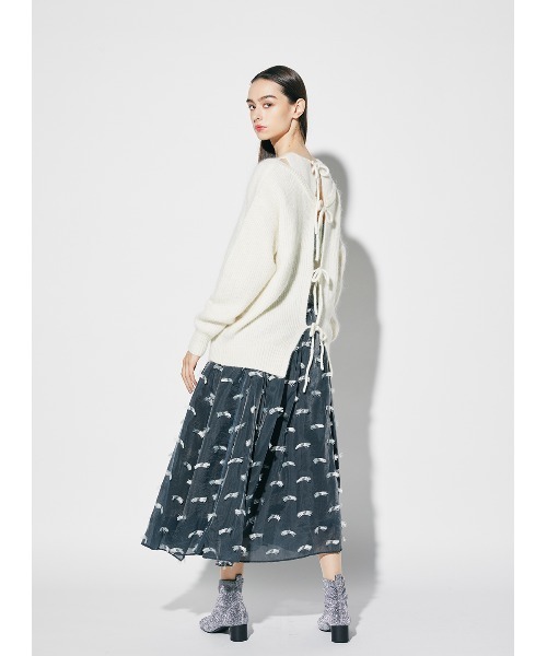 COEL（コエル）の「レイヤード風バックリボンニット（ニット/セーター）」 - WEAR