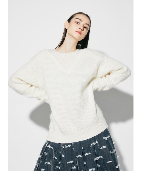 COEL（コエル）の「レイヤード風バックリボンニット（ニット/セーター）」 - WEAR