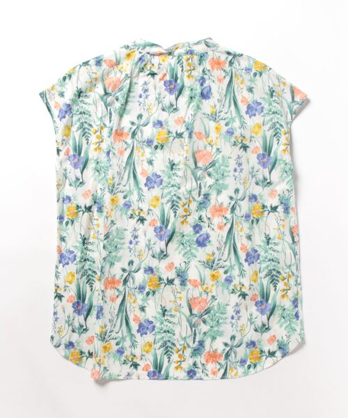 Jines（ジネス）の「フローラルプリントフリンチスリーブブラウス（シャツ/ブラウス）」 - WEAR