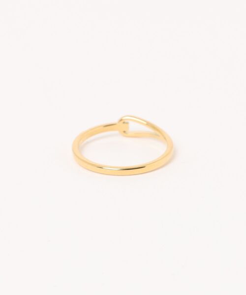 emonique（エモニーク）の「金属アレルギー対応 サージカルステンレス ニッケルフリー シンプルリング ステンレスリング K18GP 18金コーティング キュービックジルコニア（リング ...