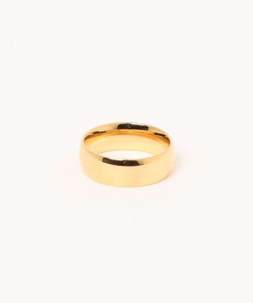 emonique（エモニーク）の「【金属アレルギー対応】サージカルステンレス 1mm 3mm 6mm シンプルリング 18金コーティング ニッケルフリー（リング）」 - WEAR