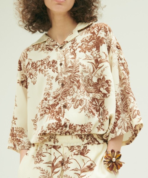OPULENCE（オーピュレンス）の「花柄オープンカラーシャツ（シャツ/ブラウス）」 - WEAR