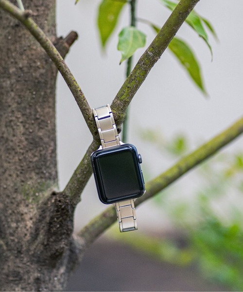 zandy（ズィーアンドワイ）の「zandy ズィー・アンド・ワイ/ Apple Watch【ラインステンレスバンド】 アップルウォッチバンド ステンレスベルト // chain3（デジタル腕 ...