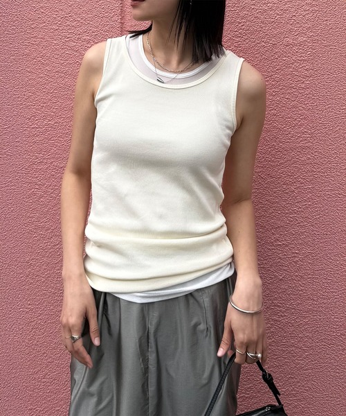 Layered tank top（タンクトップ）｜STELLA FISH（ステラフィッシュ）のファッション通販 - ZOZOTOWN