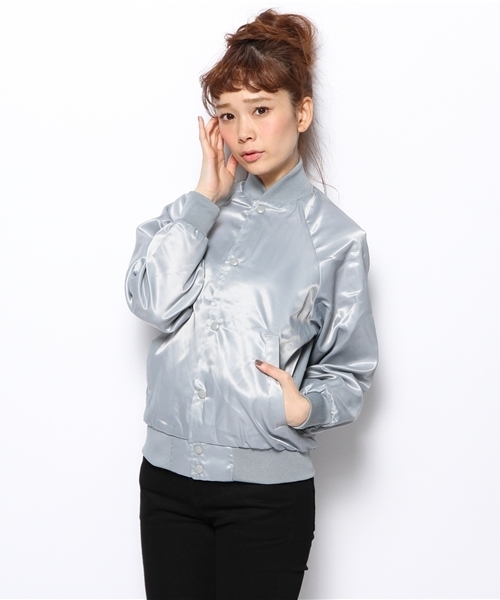 BEAMS BOY（ビームスボーイ）の「ASW / Satin Award Jacket（ブルゾン）」 - WEAR