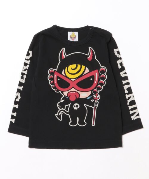 HYSTERIC MINI（ヒステリックミニ）の「MY FIRST HYSTERIC DEVILKIN長袖Tシャツ（Tシャツ/カットソー ...