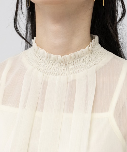 pumpkin port（パンプキンポート）の「プチハイネック フリル袖 ブラウス（シャツ/ブラウス）」 - WEAR