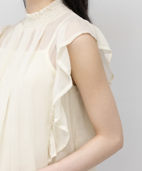 pumpkin port（パンプキンポート）の「プチハイネック フリル袖 ブラウス（シャツ/ブラウス）」 - WEAR