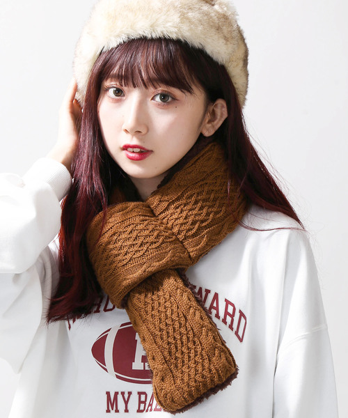 【セール】wego ケーブルニットティペット(マフラー)|wego(ウィゴー)のファッション通販 Zozotown