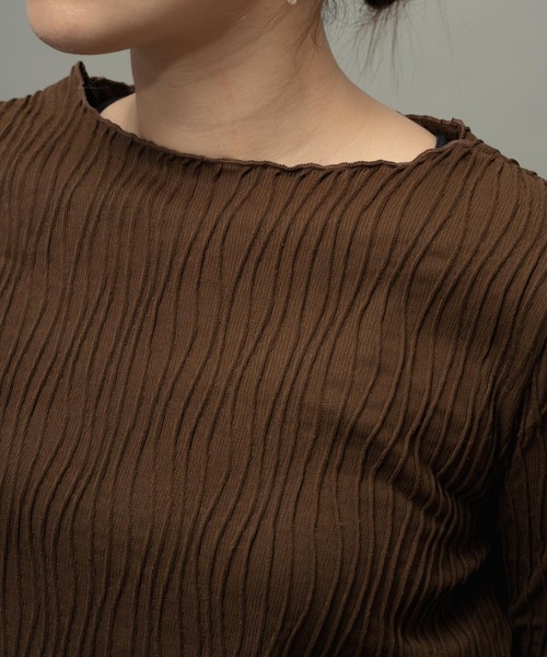 ottilie（オティーリエ）の「【 ottilie / オティーリエ 】 ウェーブストライププルオーバー（Tシャツ/カットソー）」 - WEAR