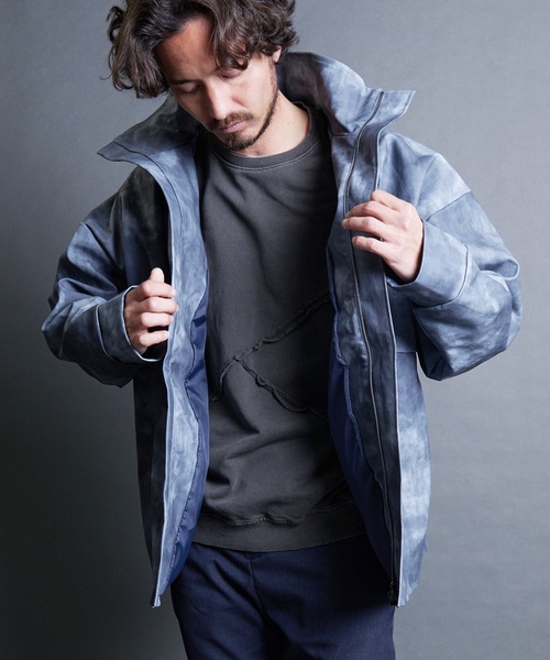 COMMON WARE（コモンウェアー）の「COMMONWARE:シンセティックレザースタンドジャケット（ブルゾン）」 - WEAR