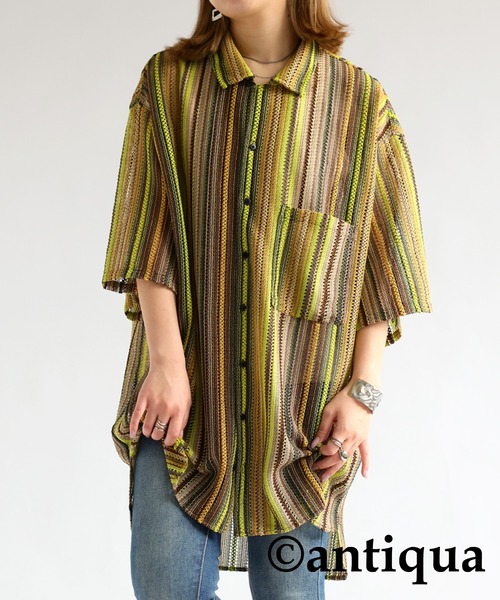 【ブランド古着】【teecafe】7分袖カットソー（Tシャツ/カットソー）｜antiqua（アンティカ）のファッション通販 - ZOZOUSED