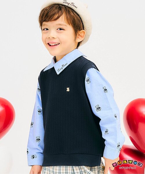 【セール】tiny bear ベストドッキングトップス（シャツ/ブラウス）｜apres les cours（アプレレクール）のファッション通販 - ZOZOTOWN